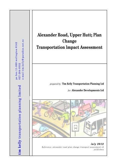 Transportation effects assessment - Upper Hutt City Council