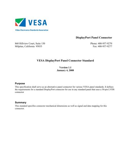 VESA DisplayPort Panel Connector Standard.pdf