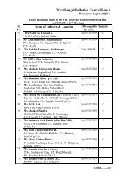 APPLICATION FORM FOR - West Bengal Pollution Control Board