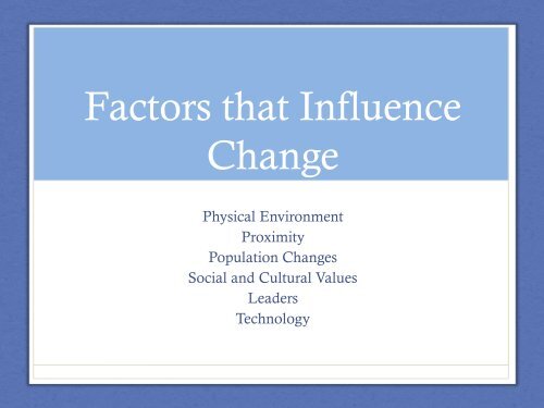 Factors That Influence Change.pdf