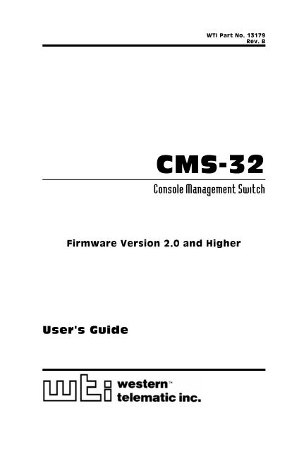 CMS-32 - WTI