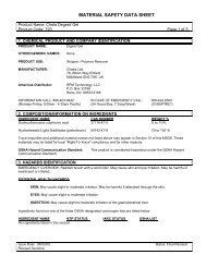 MSDS for PolyGone 505 - RPM Technology, LLC