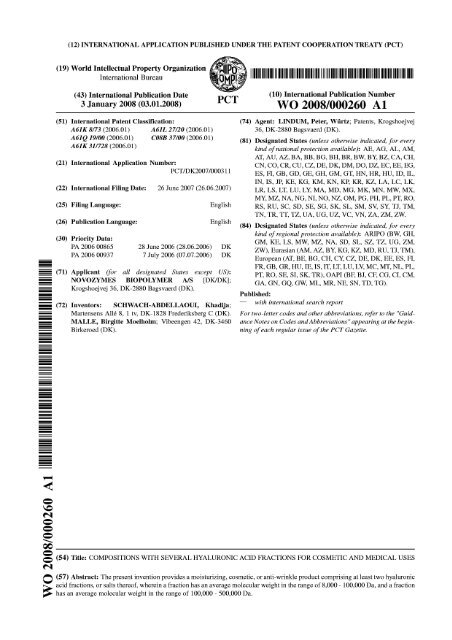 View a patent sample - Formulation Patents in Consumer Products