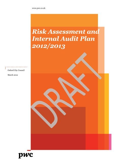 Risk Assessment and Internal Audit Plan 2012/2013 - Oxford City ...