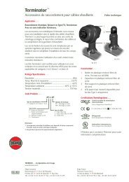 Terminator Power Connection Kit: DP - Thermon Manufacturing ...