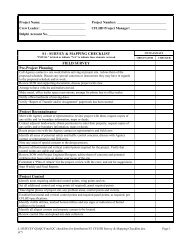 S1 A/E FIELD SURVEY CHECKLIST Pre-Project Planning Project ...