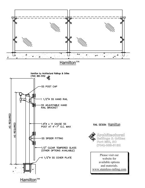 pdf railing detail - Stainless Railings