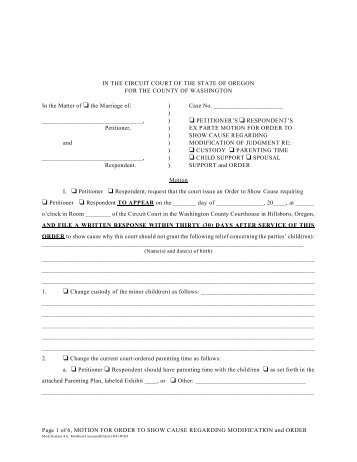 PSC Rule to Show Cause Example (00154200.DOC;1)