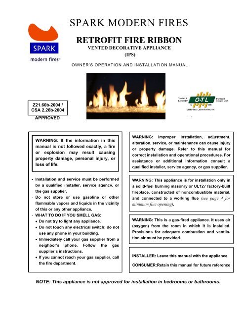 Linear Burner System - Spark Modern Fires