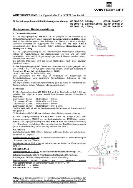 WS 3000 ab 08/2002 - Winterhoff