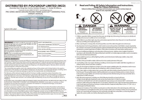 Above ground pool installation instructions - psnasve Above ground pool installation instructions - psnasve