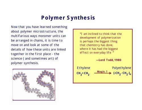 Polymer Synthesis