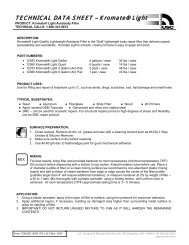 TECHNICAL DATA SHEET - US Chemical & Plastics