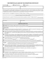 S-211, Wisconsin Sales and Use Tax Exemption ... - Techmaster Inc