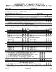 Monthly Tank Inspection Log - CUNY