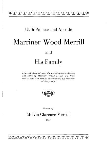 Marriner Wood Merrill
