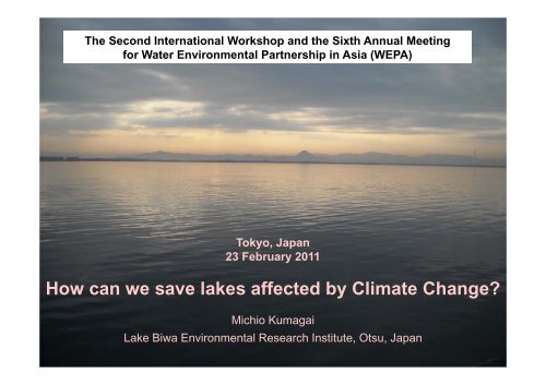 How can we save lakes affected by Climate Change? - WEPA