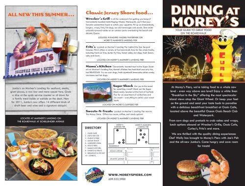 DINING AT MOREY'S - Morey's Piers