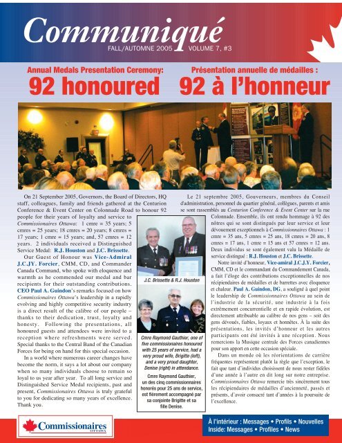 profiles - Commissionaires Ottawa