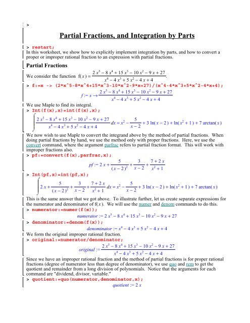 Integrating Fractions 100 Integral Calculus Sample Problems