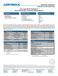 DYMAX 1181-M-GEL Medical Device Adhesive Product Data Sheet