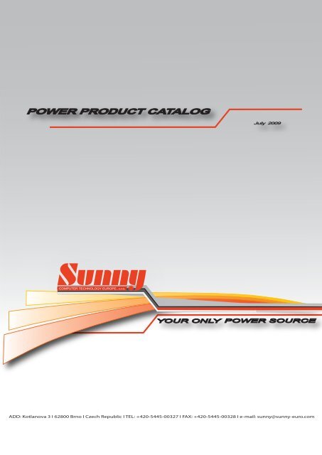 POWER PRODUCT CATALOG