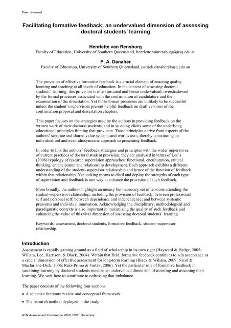 Manuscript Guide and Template for the ATN ... - RMIT University