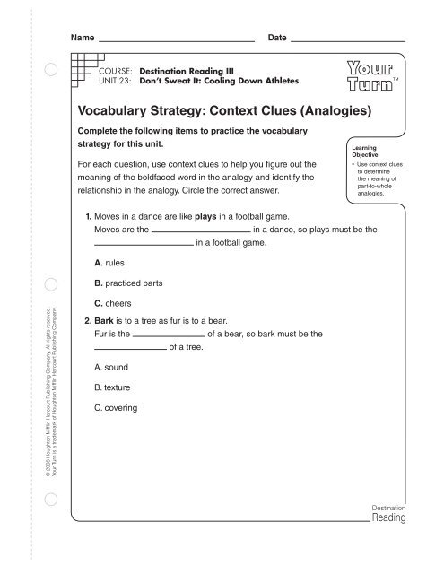 Context Clues Strategies