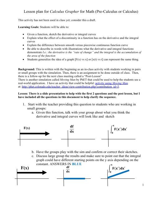 Calculus Grapher lesson plan for math.pdf - PhET