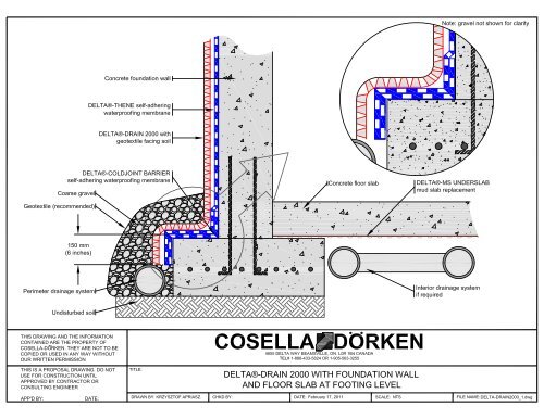 Delta Drain 2000 Architectural Details(PDF) - Spycor