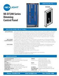 NX-Carrier-5 / NX-Carrier-5S Lighting Control Panel - NexLight