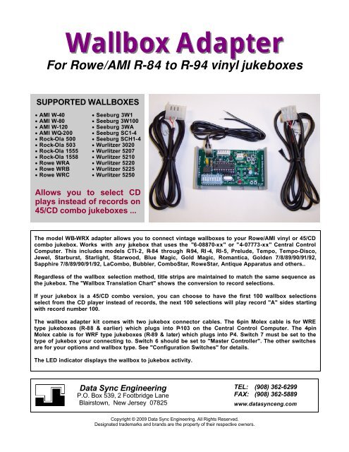 Wallbox Adapter - CD Changer Interfaces and Conversion Kits for ...