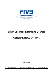 INTERNATIONAL SCORESHEET - FIVB