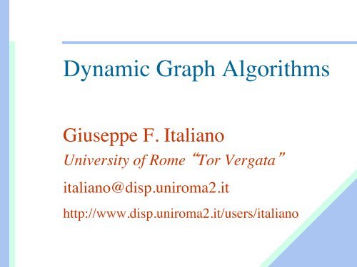 Dynamic Graph Algorithms