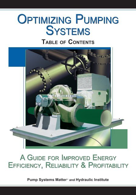 Optimizing Pumping Systems - the Hydraulic Institute