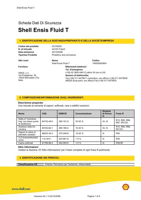 Shell Ensis Fluid T - Maxlube.it