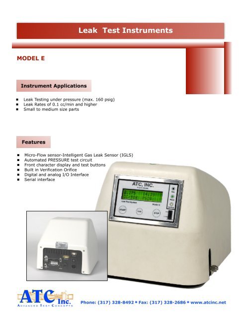 Print Model E - ATC, Inc.