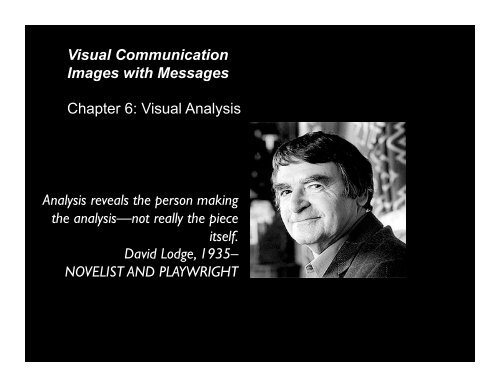 Chapter 6: Visual Analysis