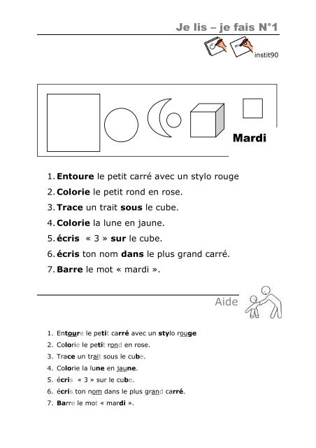 Je lis je fais instit90 N1