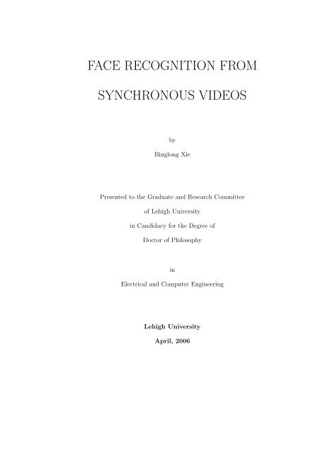 FACE RECOGNITION FROM SYNCHRONOUS VIDEOS