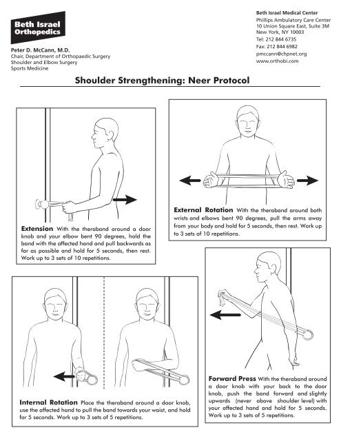 Shoulder Stretches: Neer Protocol