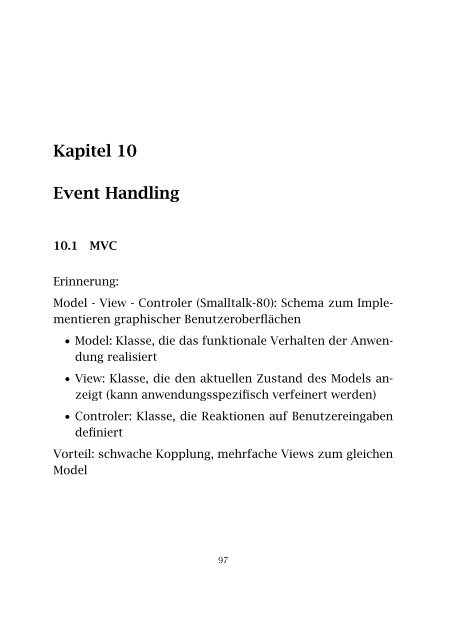 Kapitel 10 Event Handling