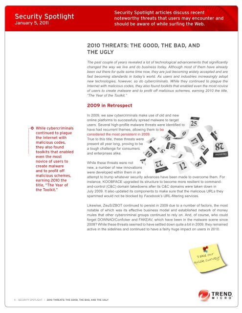 Security Spotlight - Trend Micro