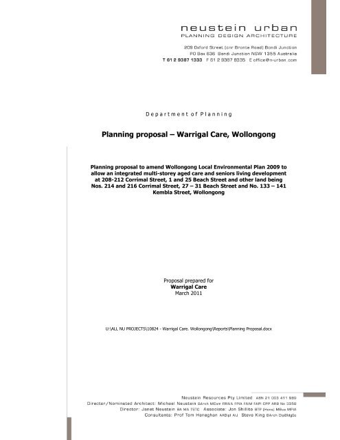 Planning Proposal - Wollongong City Council - NSW Government