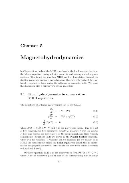Magnetohydrodynamics