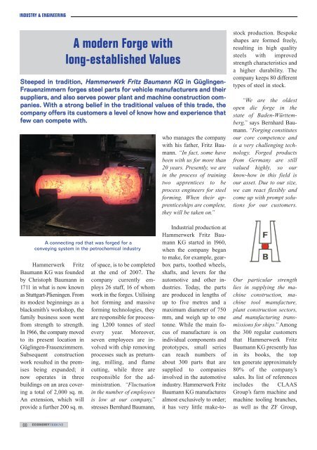 A modern Forge with long-established Values