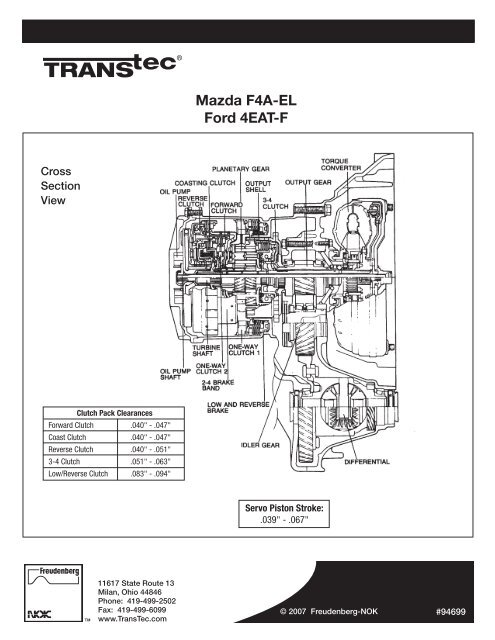 Mazda F4A-EL Ford 4EAT-F - Transtec