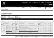 Manual handling risk assessment form - Safety - University of ...