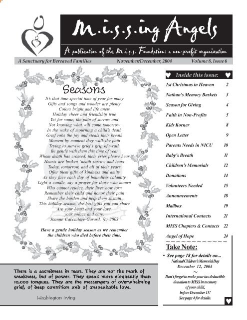 Pages 1 thru 6 - MISS Foundation