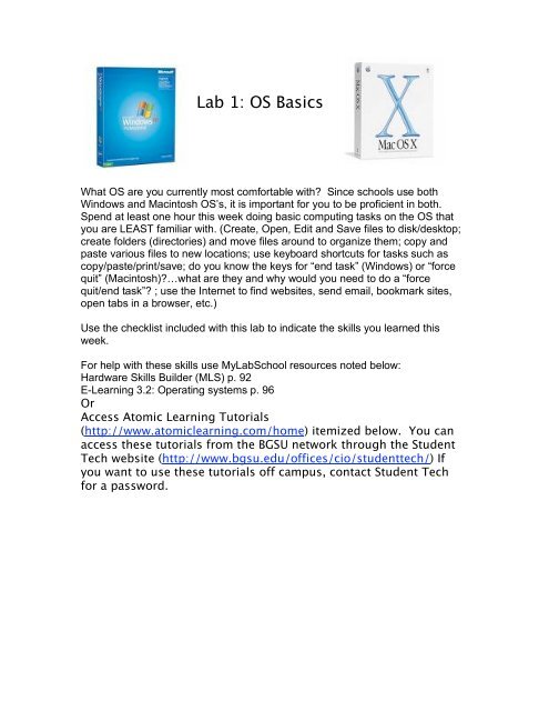 Lab 1: OS Basics